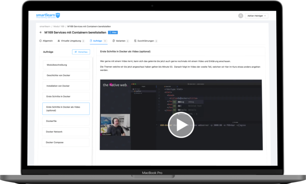 smartlearn – Funktionen