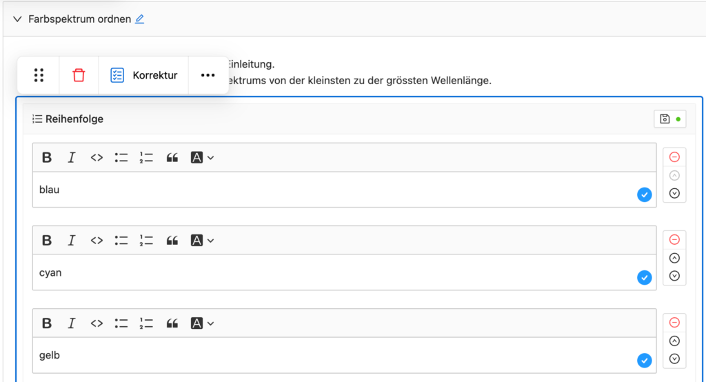 smartlearn – Auftragseditor